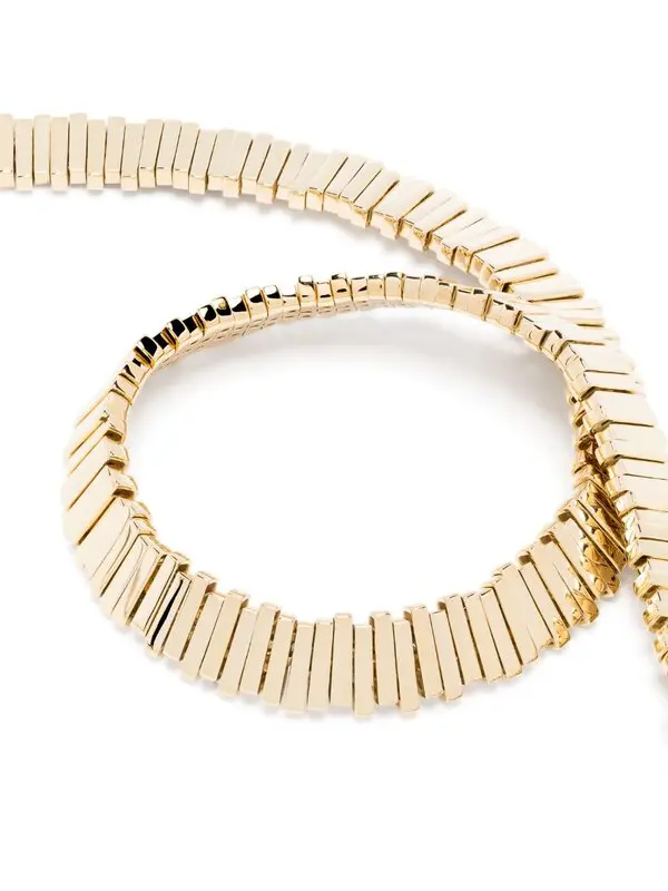 SUZANNE KALAN 18kt Yellow Jagged Baguette Necklace