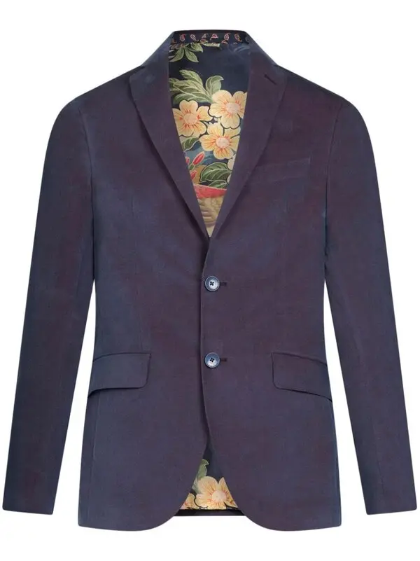 Etro Single-breasted Velvet Blazer