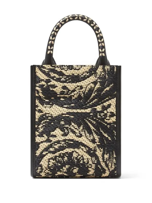 Versace Mini Barocco Athena Tote Bag - Black