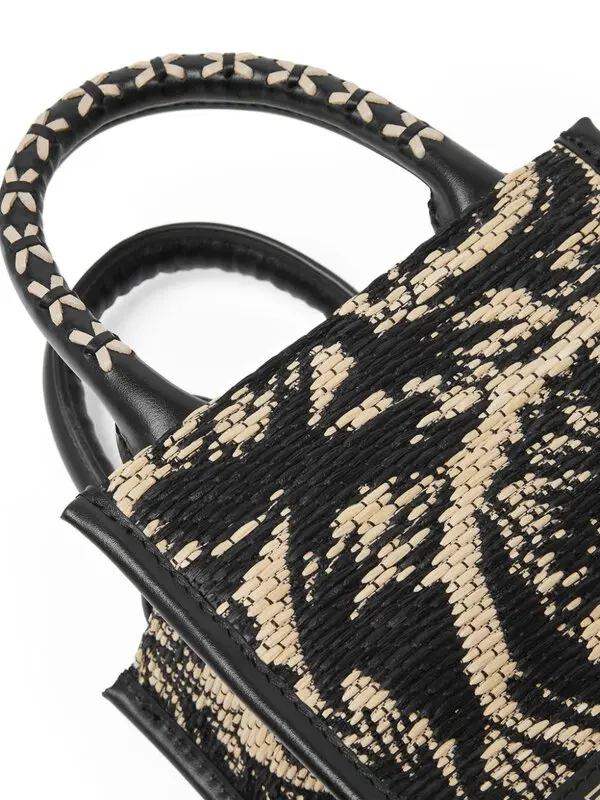 Versace Mini Barocco Athena Tote Bag - Black