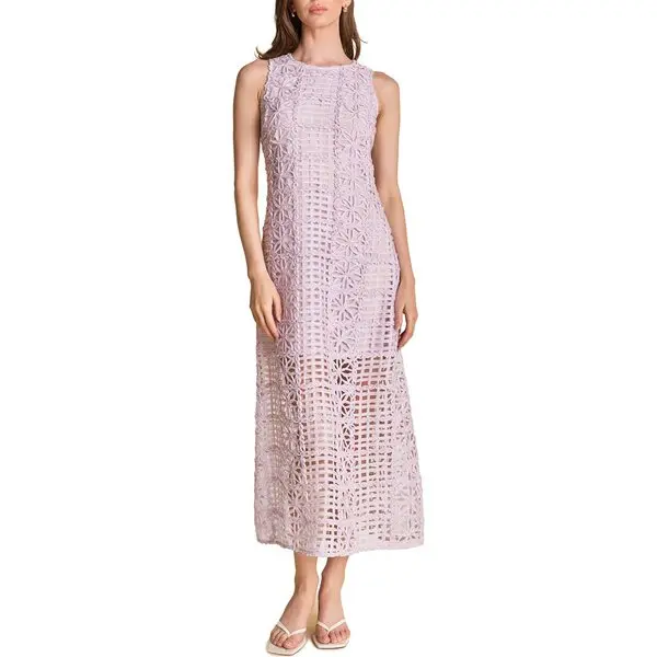 Endless Rose Textured Sleeveless Maxi Dress - Lilac