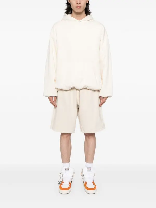 Off-White Diag-stripe Cotton Track Shorts - Neutrals