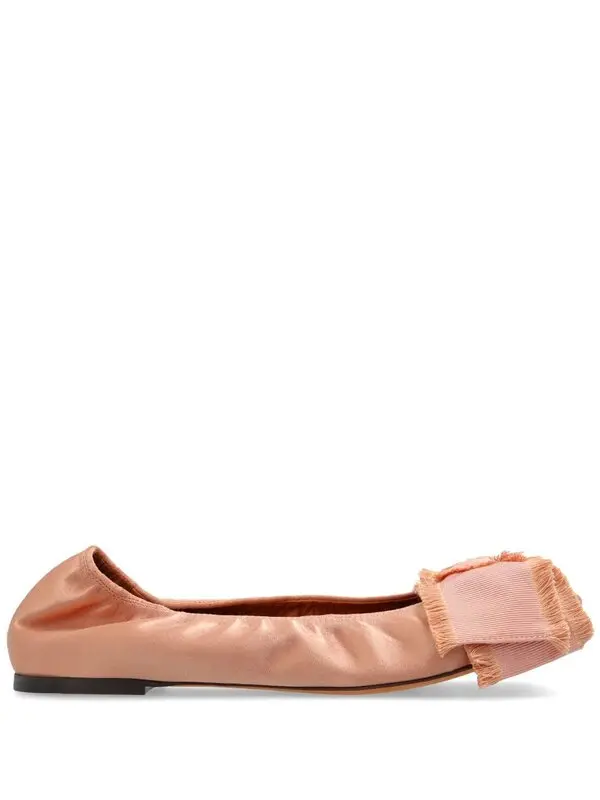 LANVIN Bow-detail Ballerina Shoes - Pink