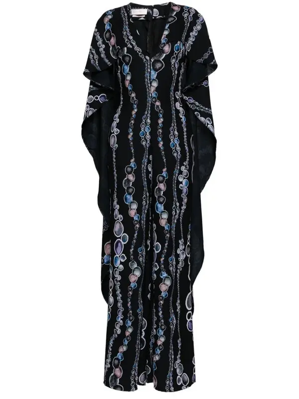 SAIID KOBEISY Canton Abstract-print Jumpsuit