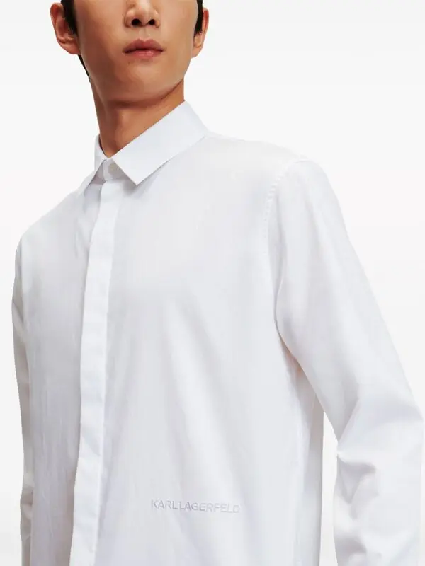 Karl Lagerfeld Monogram-embroidered Shirt