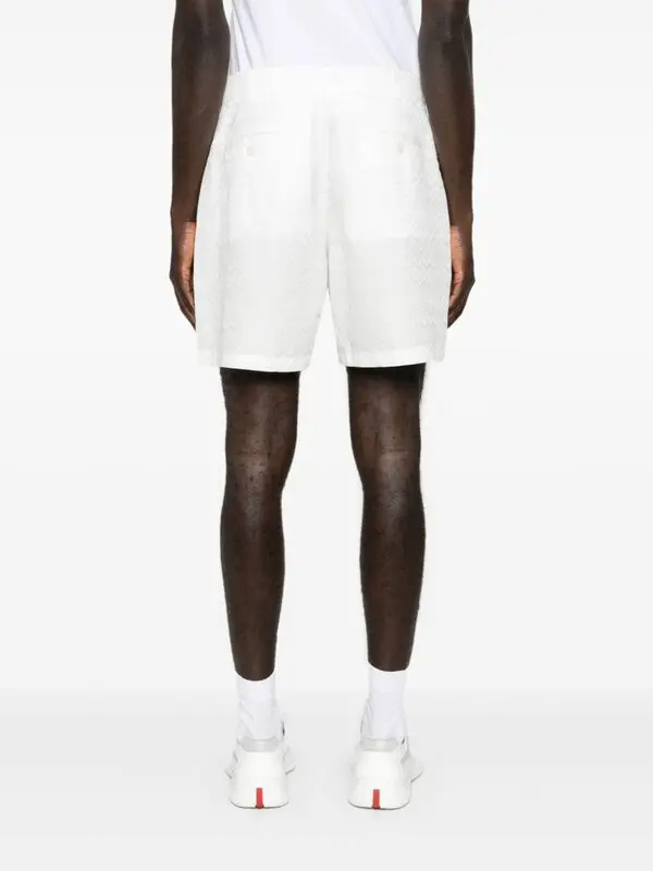 Missoni Zigzag-jacquard Bermuda Shorts - White