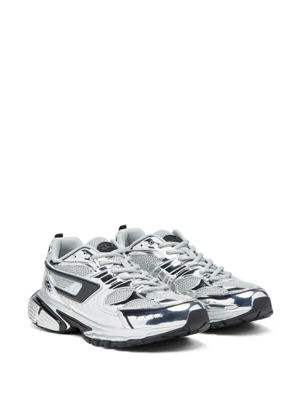 Diesel S-Serendipity Pro-X1 Panelled Sneakers In Silver - 40% Off