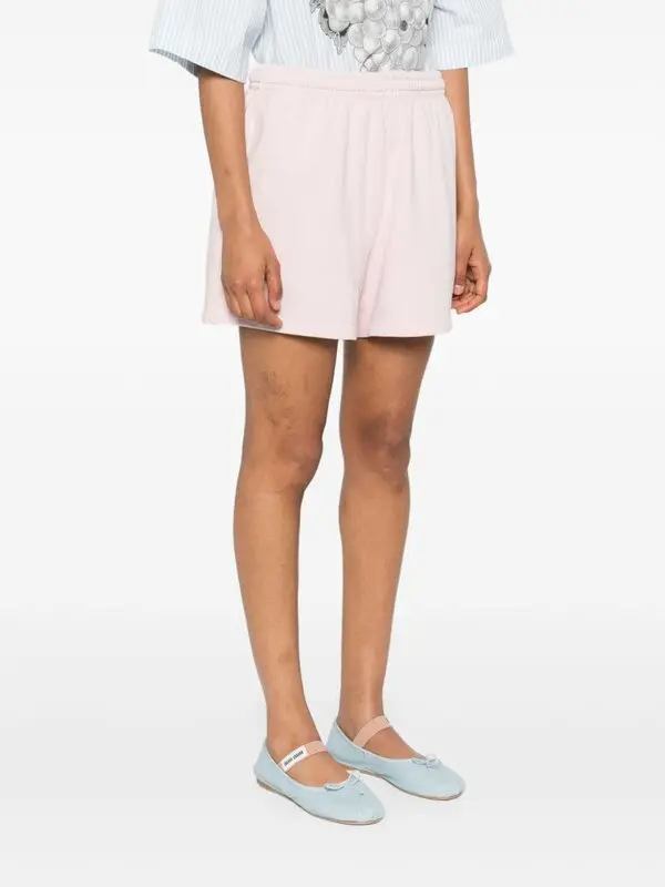 ROTATE BY BIRGER CHRISTENSEN Logo-embroidered Track Shorts