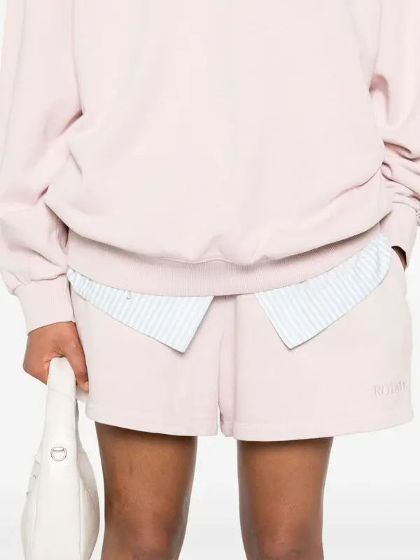 ROTATE BY BIRGER CHRISTENSEN Logo-embroidered Track Shorts