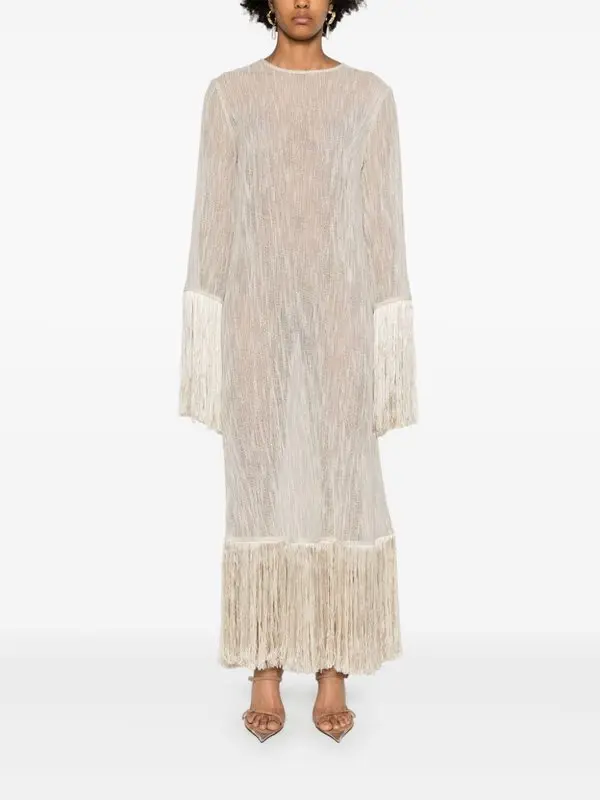 TALLER MARMO Nile Fringed Midi Dress