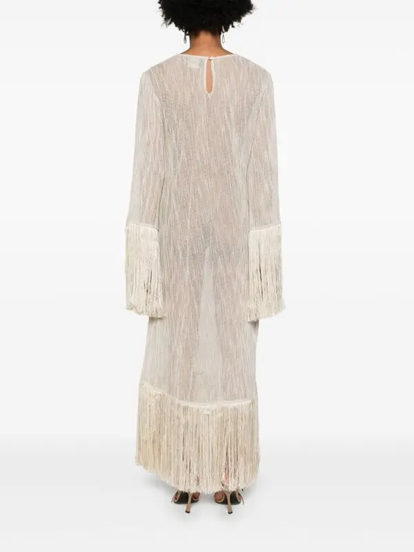 TALLER MARMO Nile Fringed Midi Dress