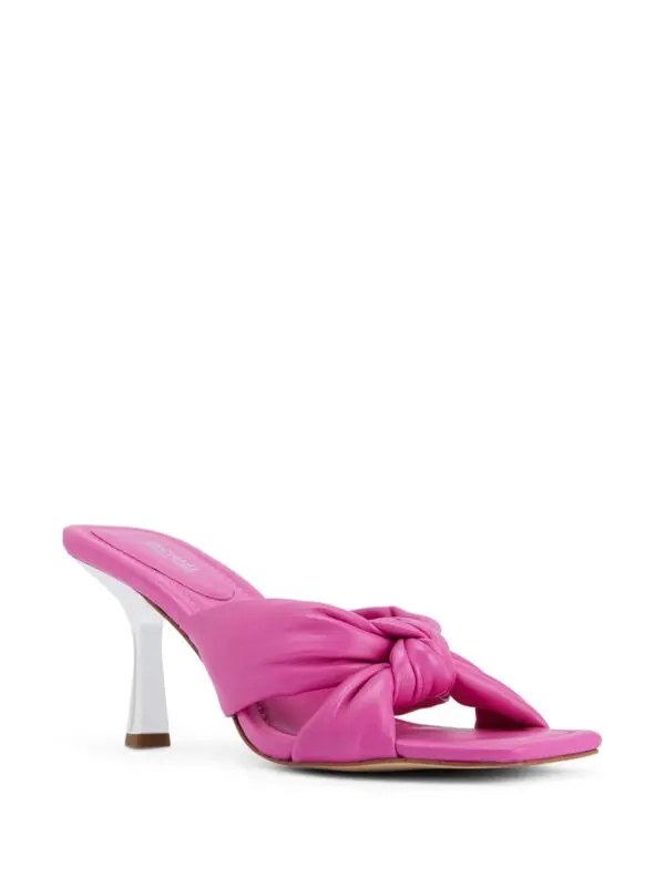 Michael Kors Elena Leather Sandals - Pink