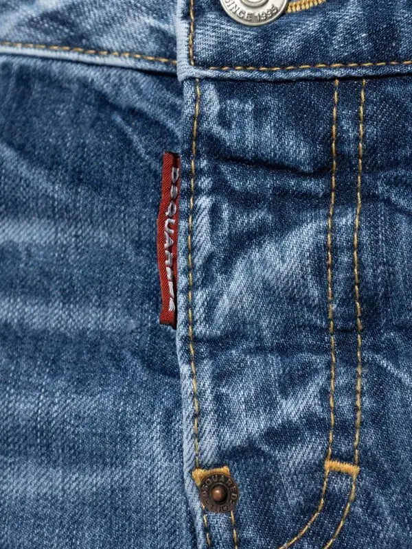Dsquared2 Logo-patch Cropped Jeans