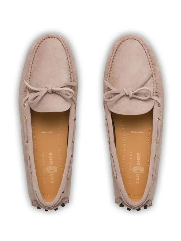 Car Shoe Suede Driving Loafers - Neutrals
