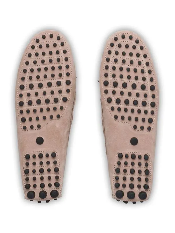 Car Shoe Suede Driving Loafers - Neutrals