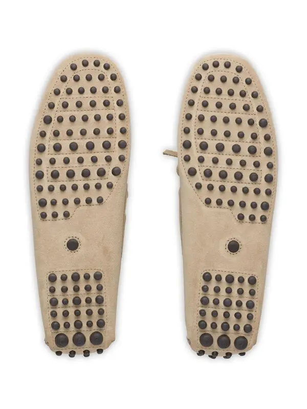 Car Shoe Suede Driving Shoes - Neutrals