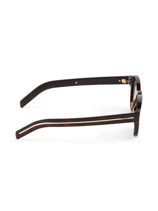 Prada Logo Square-frame Sunglasses - Brown