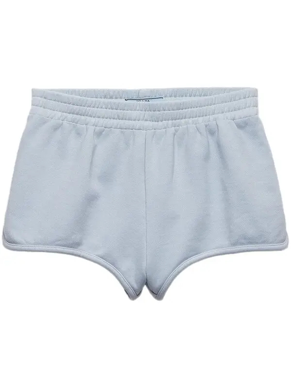 Prada Logo-patch Fleece Shorts