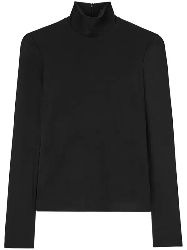 JIL SANDER High-neck Jumper - Black