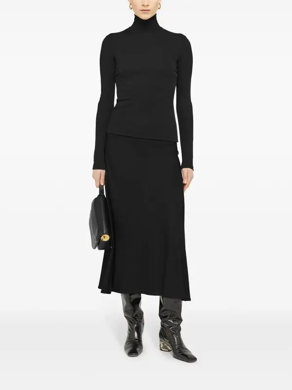 JIL SANDER High-neck Jumper - Black