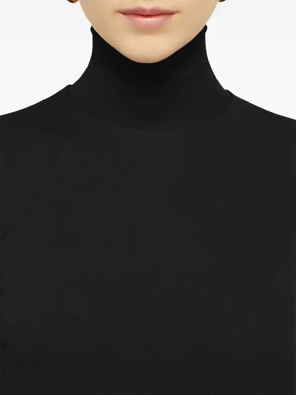JIL SANDER High-neck Jumper - Black
