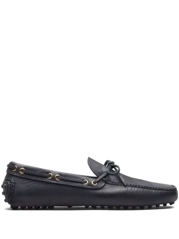 Car Shoe Lace-up Boat Shoes - Blue