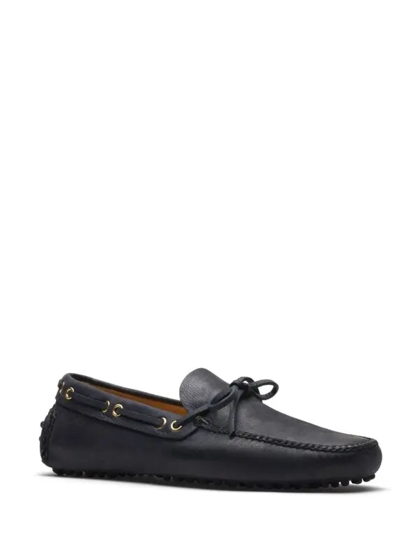 Car Shoe Lace-up Boat Shoes - Blue