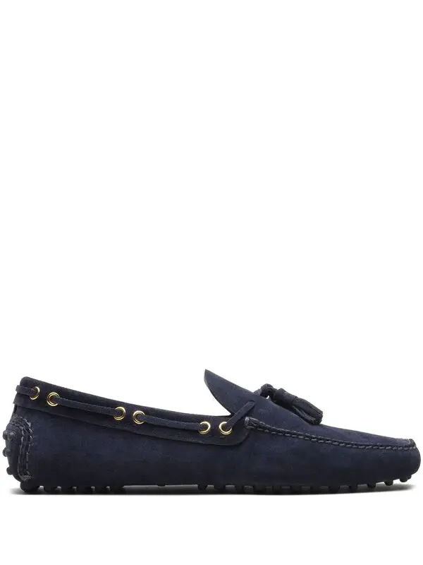 Car Shoe Tassel-detail Suede Boat Shoes