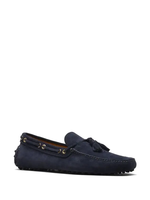 Car Shoe Tassel-detail Suede Boat Shoes