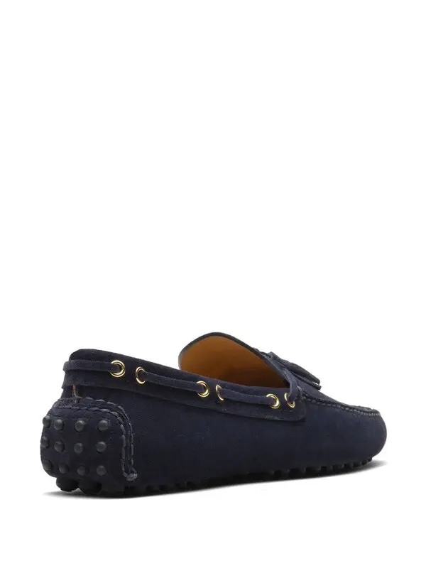Car Shoe Tassel-detail Suede Boat Shoes