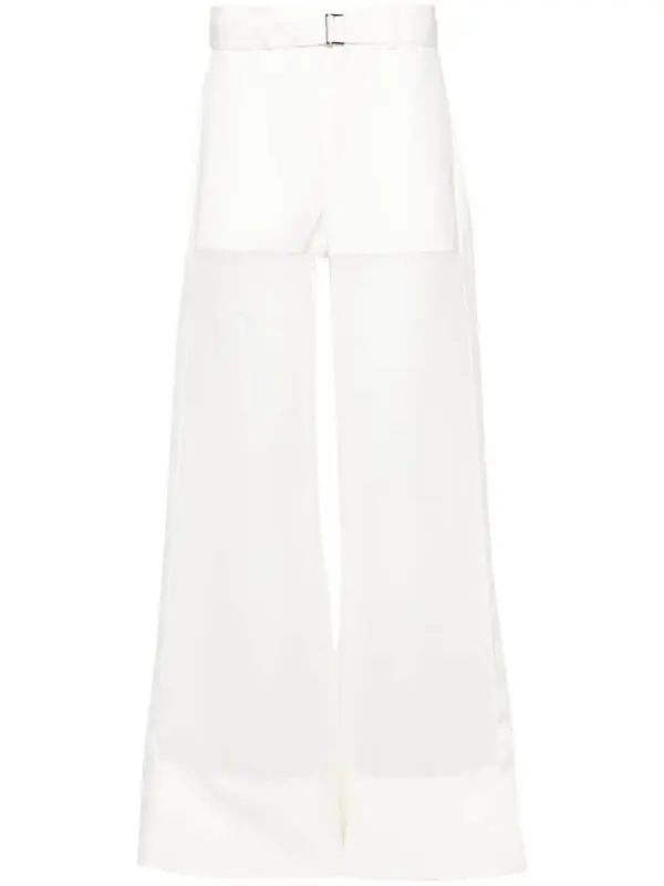 Sacai Semi-sheer Palazzo Pants