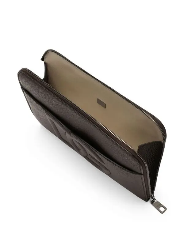 Dolce & Gabbana Logo-embossed Clutch - Brown