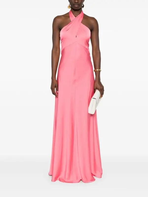D.exterior Halterneck Maxi Dress