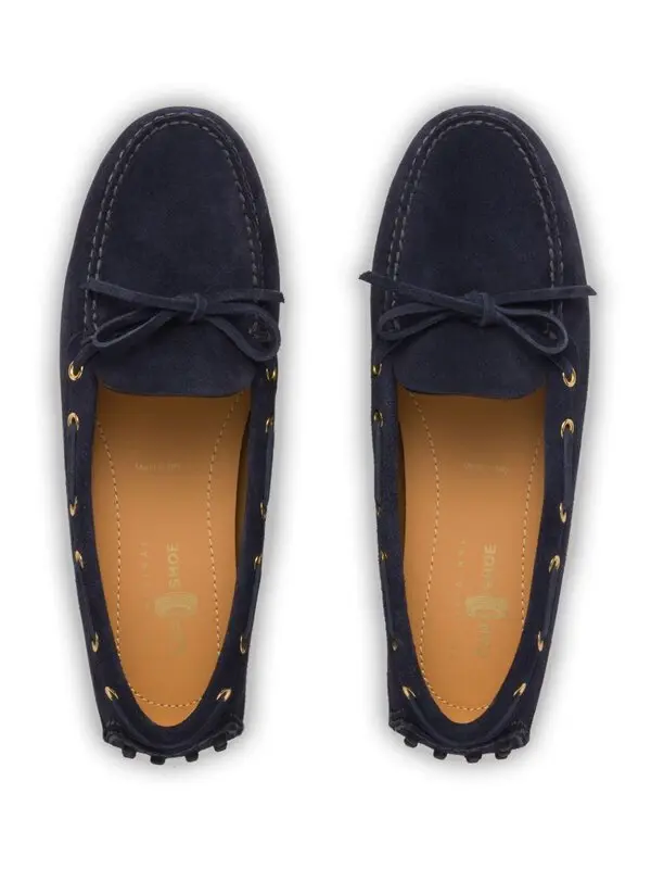 Car Shoe Suede Driving Shoes - Blue