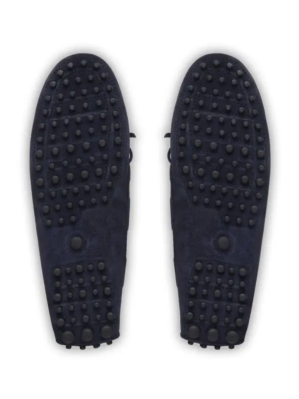 Car Shoe Suede Driving Shoes - Blue