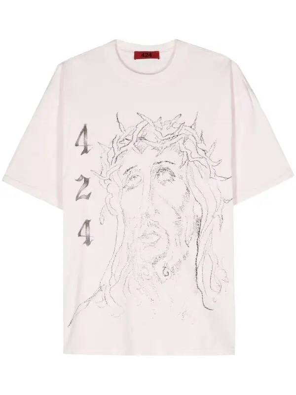424 Sketch-print Cotton T-shirt