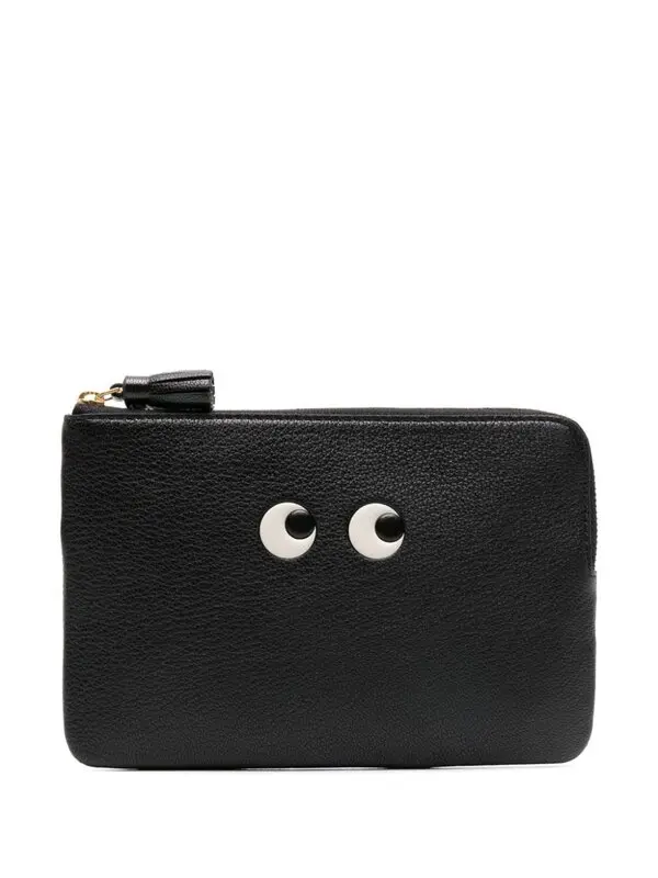 ANYA HINDMARCH Eyes Leather Wallet - Black