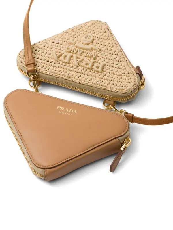 Prada Woven Fabric Mini Pouch