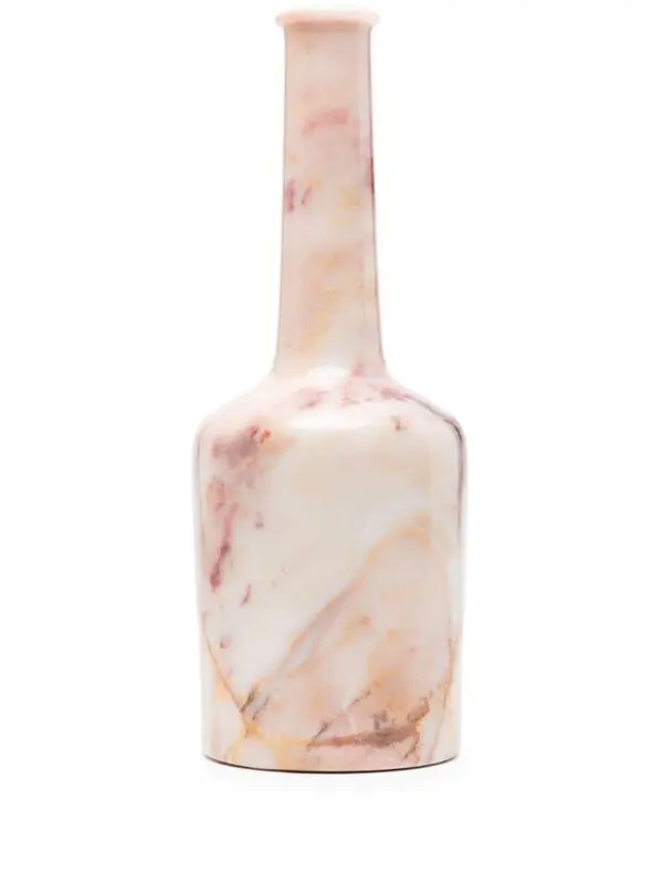 POLSPOTTEN Heritage Whiskey Marble Candle Holder - Pink
