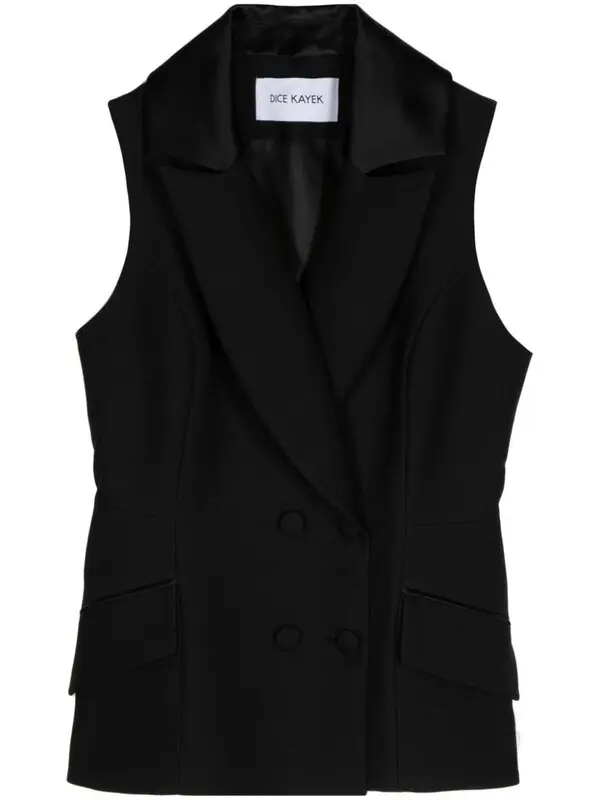 Dice Kayek Peplum Double-breasted Vest