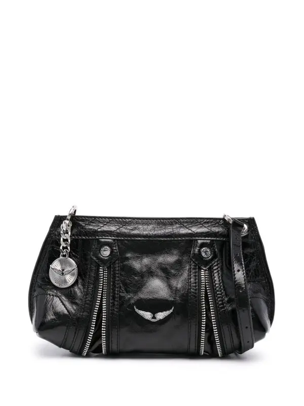 Zadig&Voltaire Sunny Mood7 Leather Cross Body Bag - Black