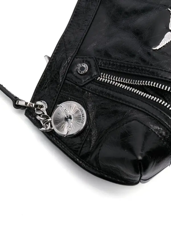 Zadig&Voltaire Sunny Mood7 Leather Cross Body Bag - Black