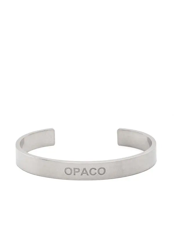 MAISON MARGIELA Numeric Engraved Cuff Bracelet - Silver