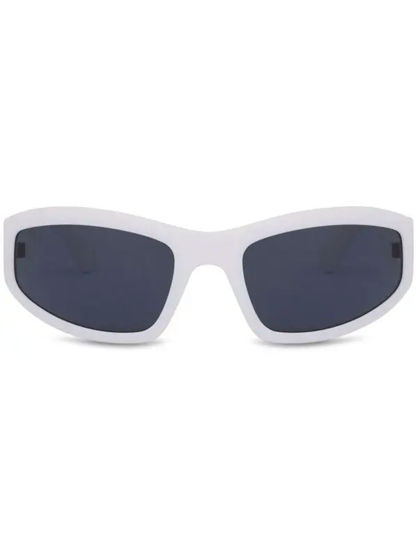 Moschino Biker-style Sunglasses - White