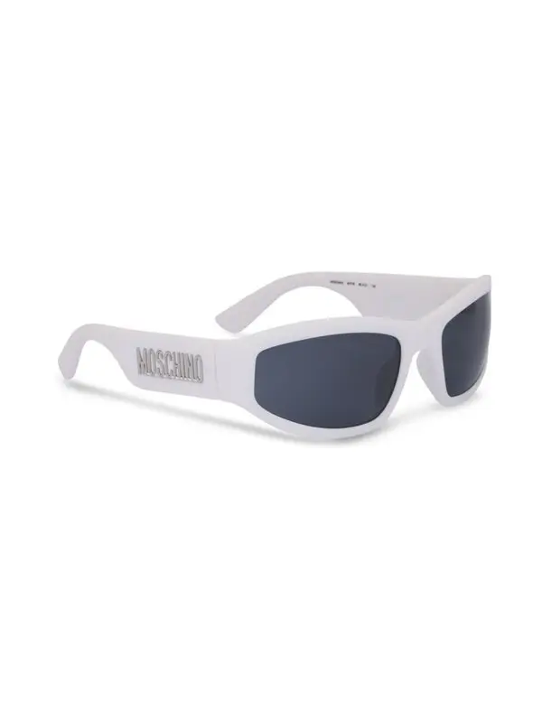 Moschino Biker-style Sunglasses - White