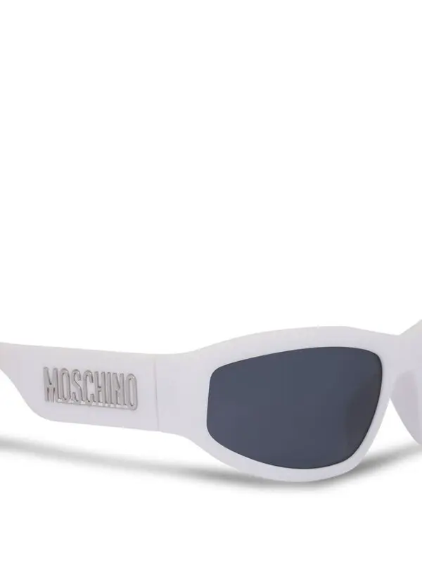 Moschino Biker-style Sunglasses - White