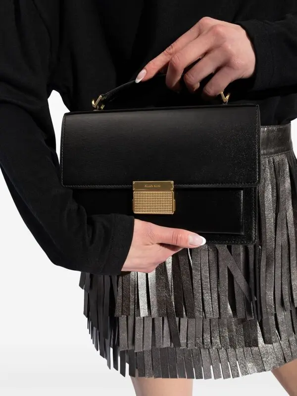 GOLDEN GOOSE Venezia Leather Tote - Black