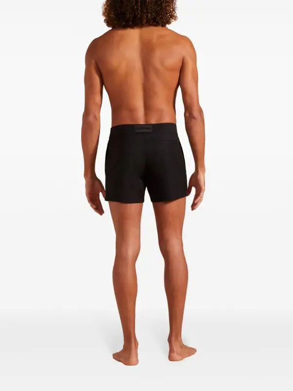 Vilebrequin Logo-patch Swim Shorts - Black