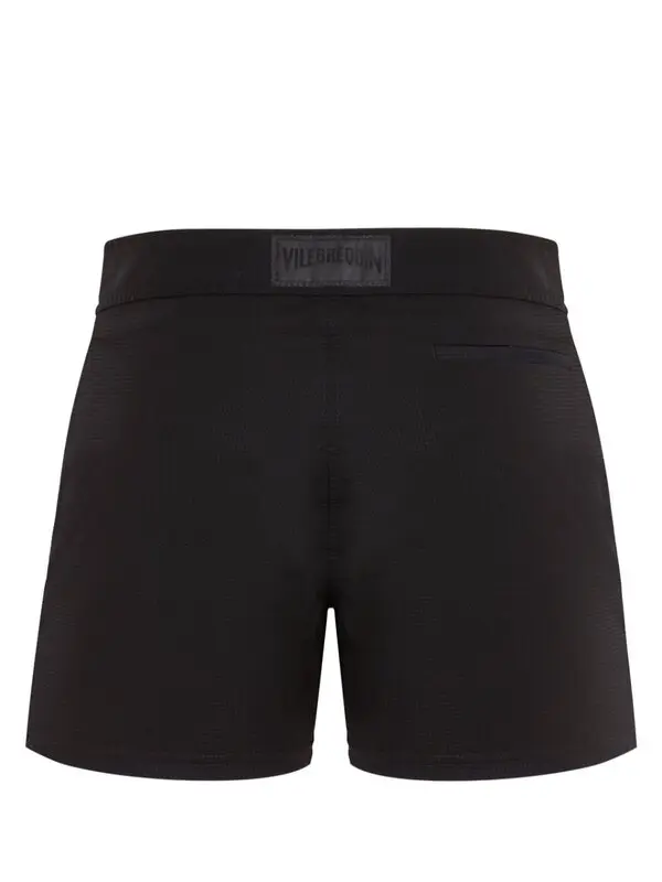 Vilebrequin Logo-patch Swim Shorts - Black