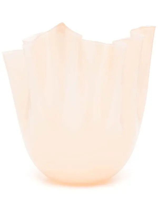 VENINI Fazzoletto Murano-glass Vase - Pink